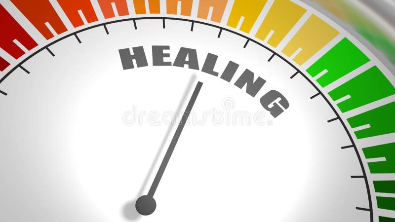 Healing Measuring Device with Arrow and Scale. Stock Footage - Video of ...