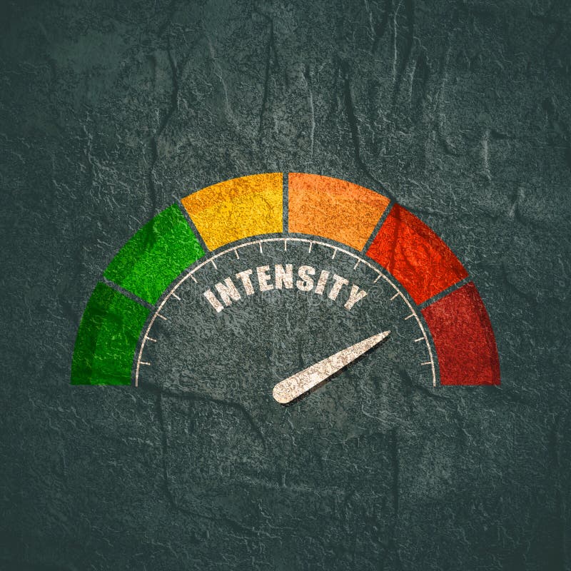 Intensity Measuring Device with Arrow and Scale. Stock Illustration ...