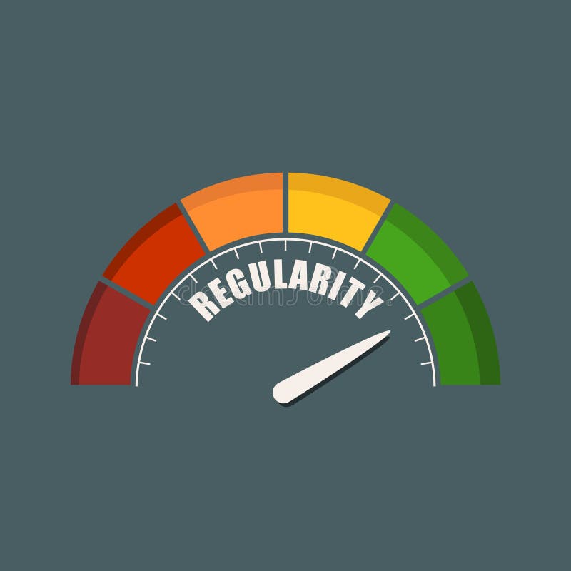 Regularity Measuring Device with Arrow and Scale. Stock Vector ...
