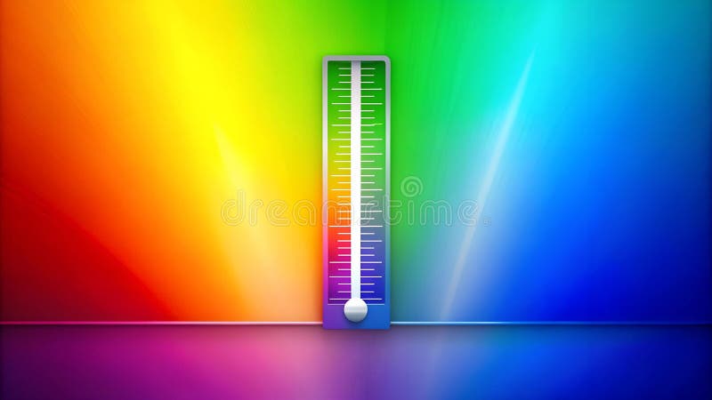 Abstract Level Meter in a Vibrant Gradient Generative AI Stock ...