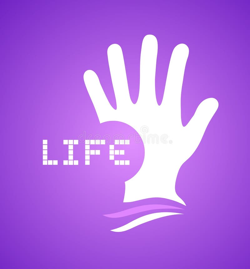 Abstract life icon stock vector. Illustration of fingers - 85275861