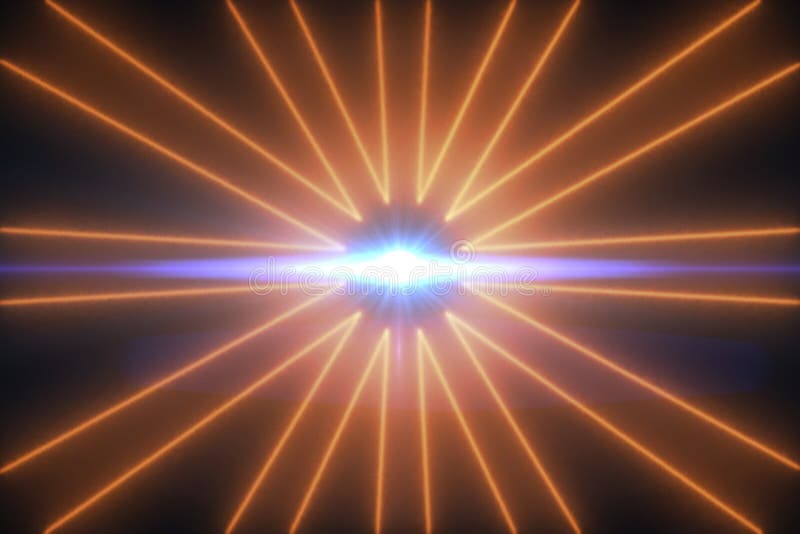 Light Flare Special Effect.Spike Spectrum Ball Flare Stock Illustration ...