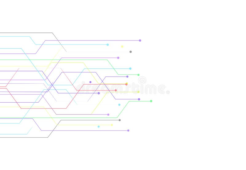 Abstract Light Background Electrical Circuit Stock Vector ...