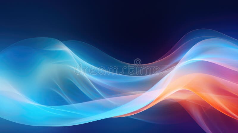 Abstract Light Background Flowing Waves, Abstract Illustration Stock ...
