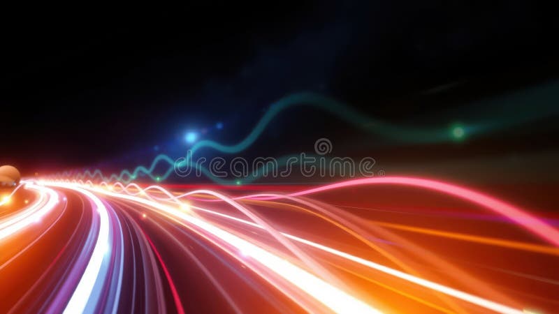 Abstract Light Background, Glow Lights Graphic Stock Illustration ...