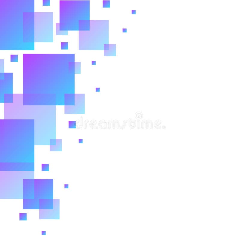 Abstract Light Background with Many Blue Squares - Vector Stock Vector ...