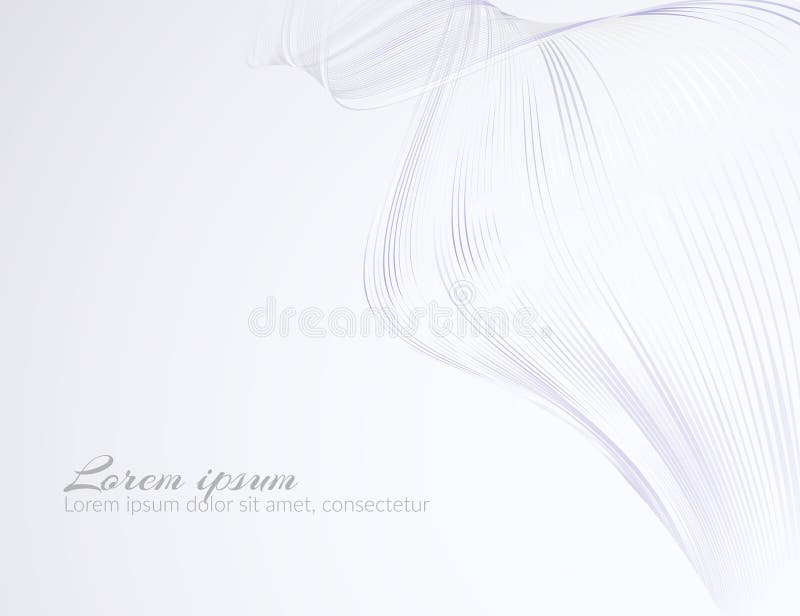 Abstract Light Beautiful Wavy Lines on a White Background Pattern from ...