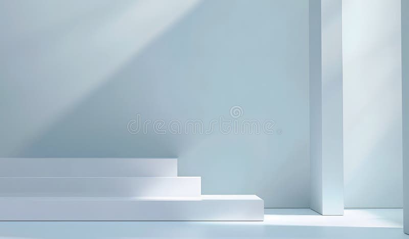 Abstract Light Blue Background for Product Display - AI Generated Stock ...