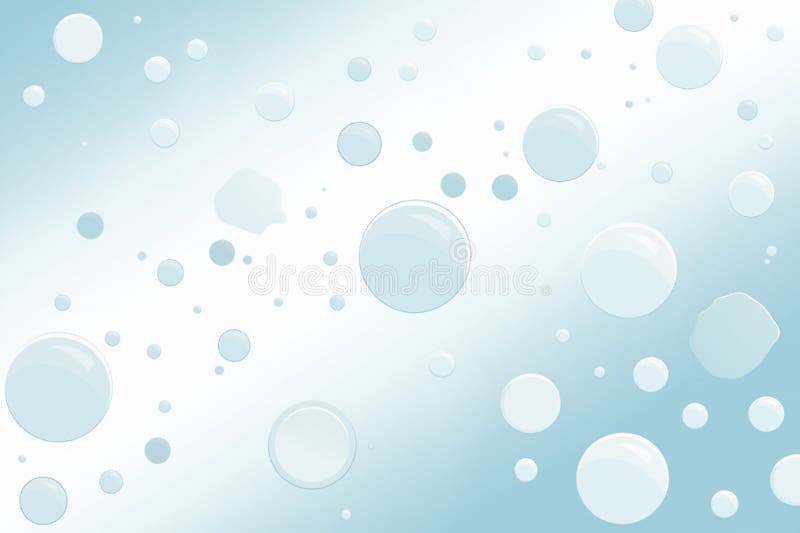 Abstract Light Blue Bubbles Background Soft Pastel Design Gentle Airy ...