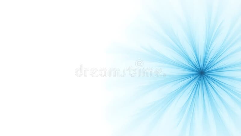 Abstract Light Blue Burst Design on White Background Creating a Soft ...
