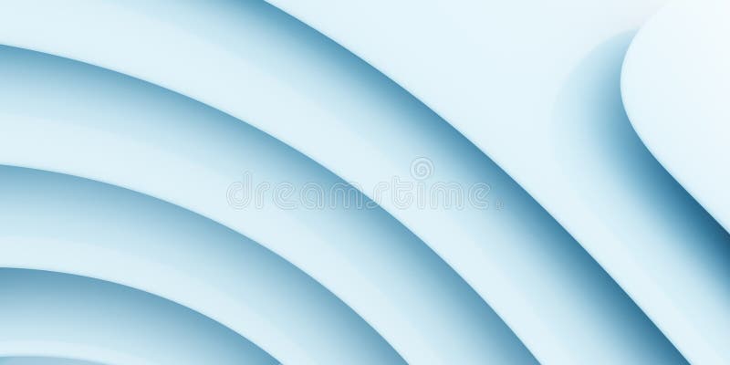 Abstract Light Blue Curved Lines Architectural Detail 3d Render ...