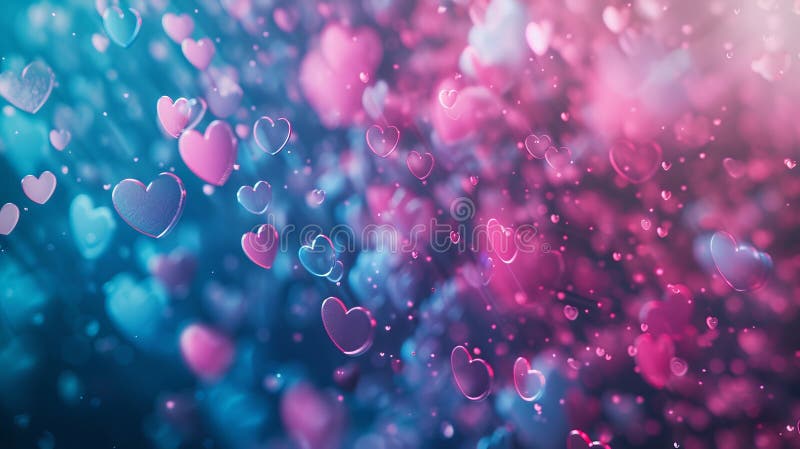 Abstract Light Blue and Dark Pink Background with Randomly Arranged ...