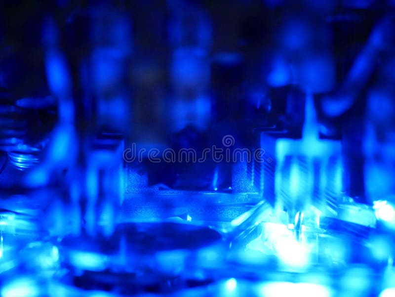 Abstract Light Blue Electronic. Stock Image - Image of glowing ...