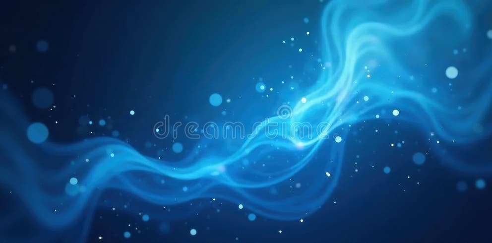 Abstract Light Blue Energy Field, Subtle Glow, Bright, Particle Stock ...