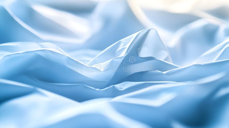 Abstract Light Blue Fabric Texture Soft Folds Wrinkles Stock Photos ...