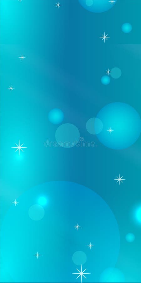 Abstract Light Blue Festive Background with Bokeh Light Effect on ...