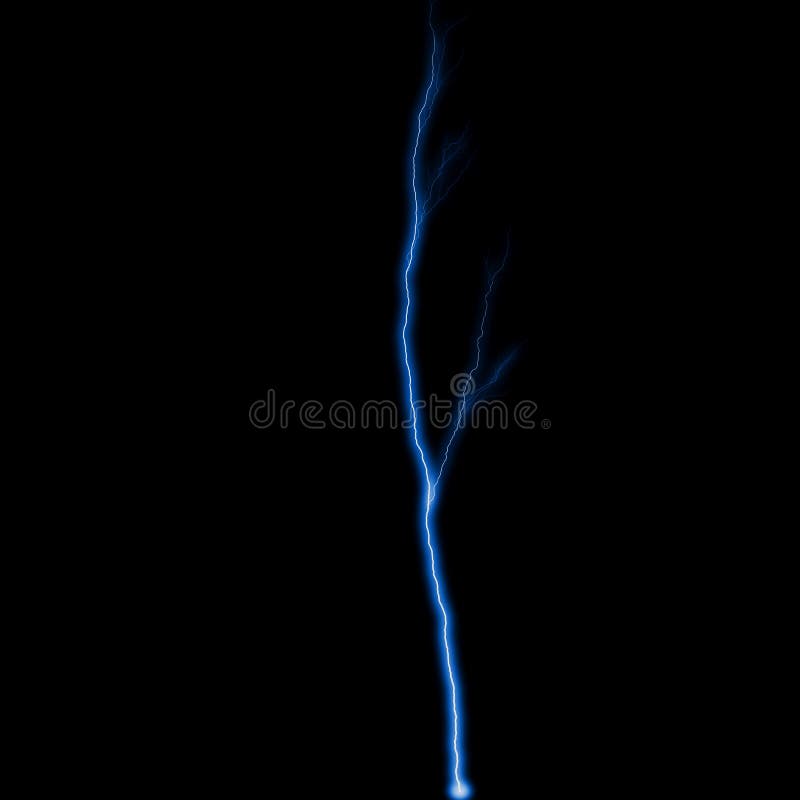 Abstract Light Blue Lighting Natural Thunder Realistic Magic Overlay ...