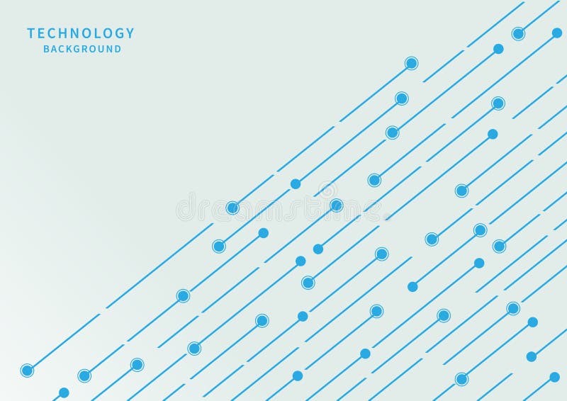 Abstract Light Blue Lines Futuristic Tech on White Background Stock ...