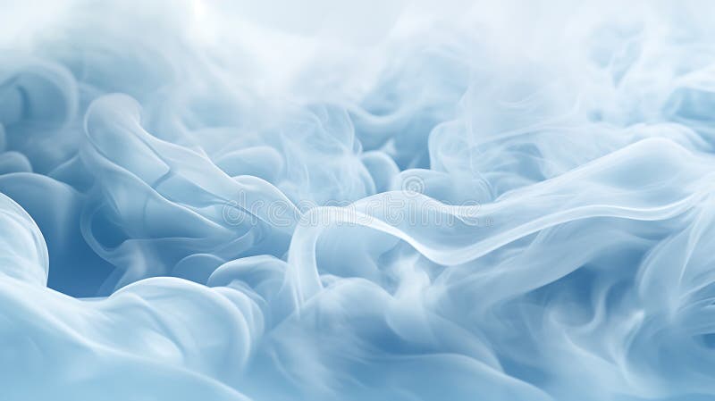 Abstract Light Blue Material Flowing and Waving Gently Stock ...