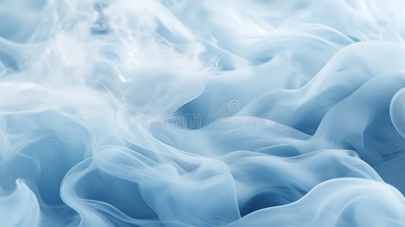 Abstract Light Blue Material Flowing and Waving Gently Stock ...
