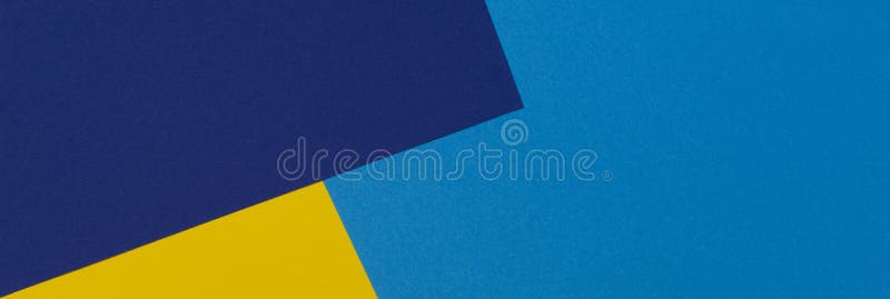 Abstract Light Blue, Navy and Yellow Color Paper Geometry Composition ...