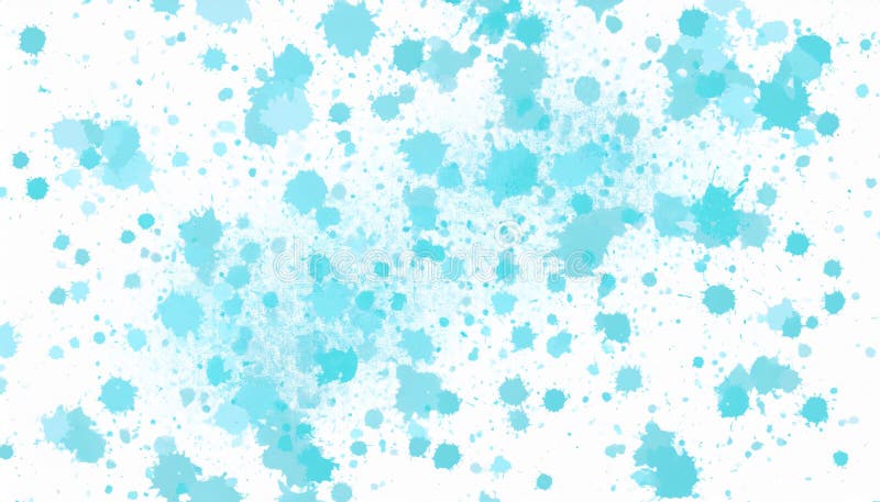 Abstract Light Blue Paint Splatter on a White Backdrop, Ideal for ...