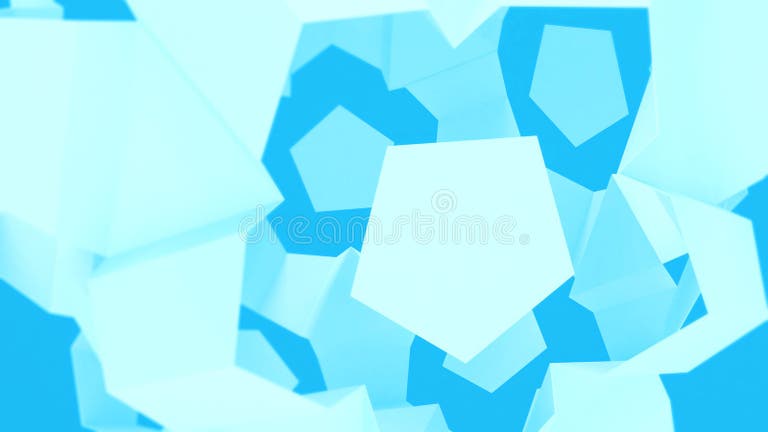 Abstract Light Blue Pentagon Structure Background, Geometric Background ...