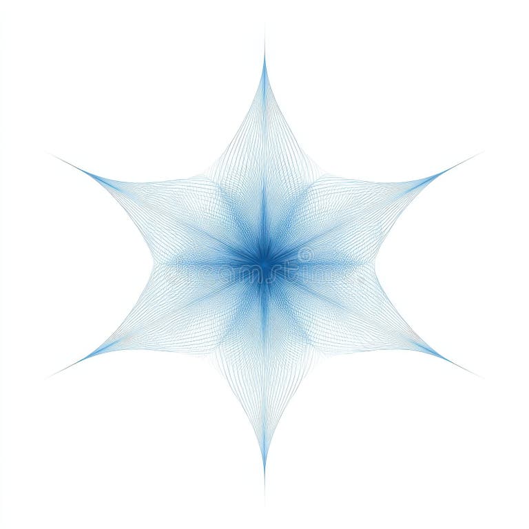 Abstract Light Blue Starburst Pattern on White Background Stock ...
