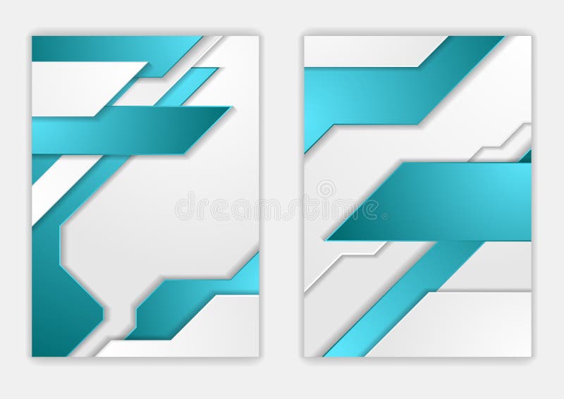 Abstract Light Blue Technology Flyer Design Stock Vector - Illustration ...