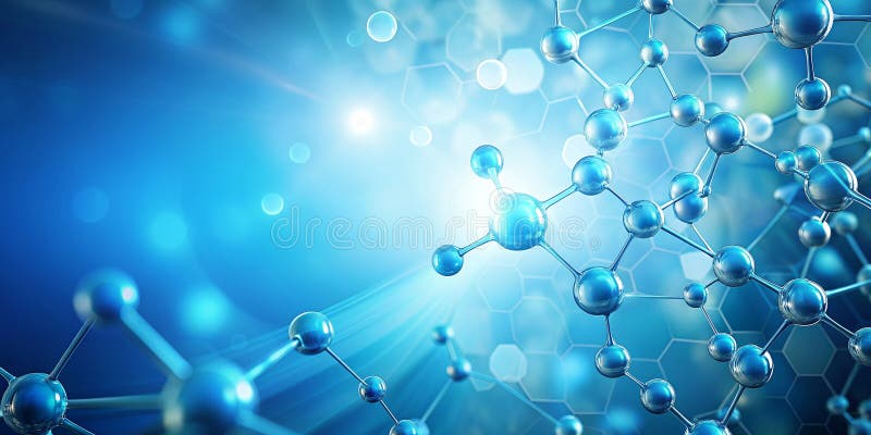Abstract Light Blue Toned Science Background AI Generative Stock ...