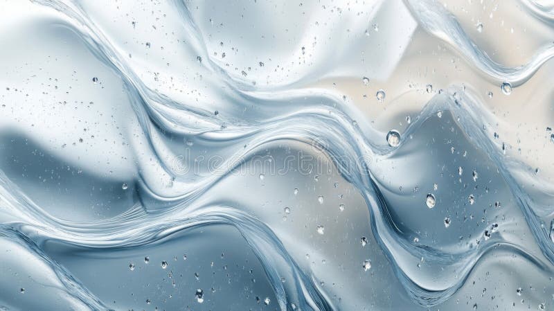 Abstract Light Blue Water Wave Pattern with Clear Liquid Texture ...