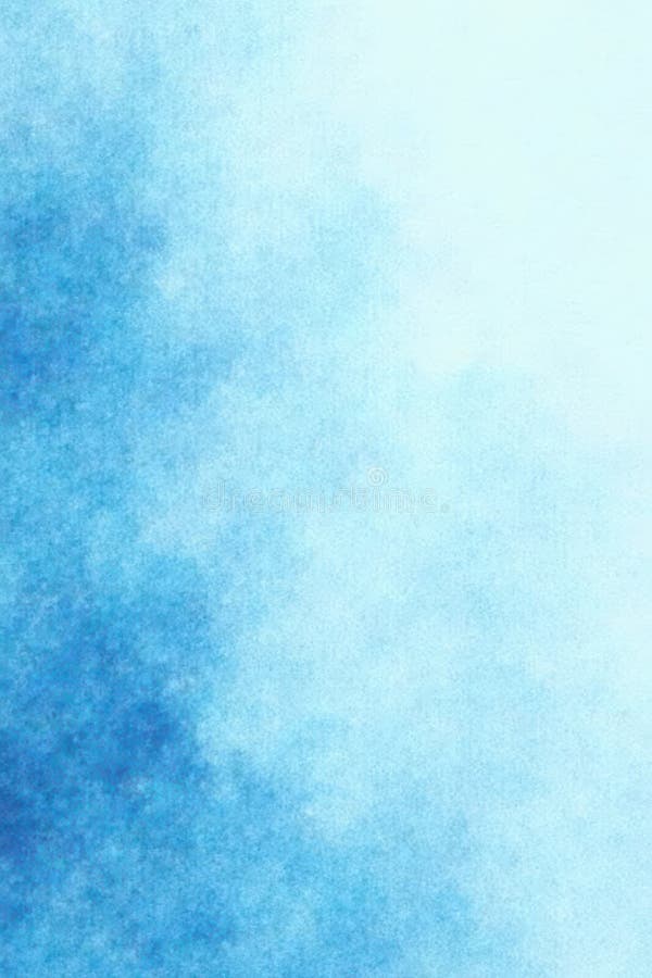 Abstract Light Blue Watercolor Blotches, Diffused Edges, Airy Feel ...