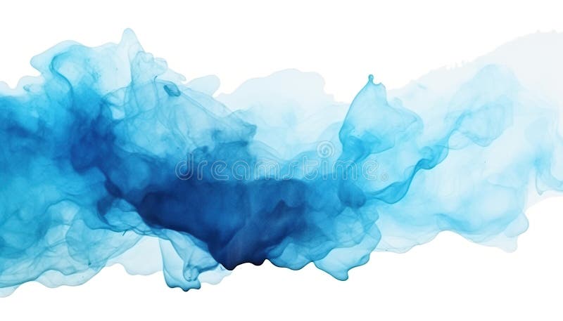 Abstract Light Blue Watercolor Paint Flow Texture Pattern Shape ...