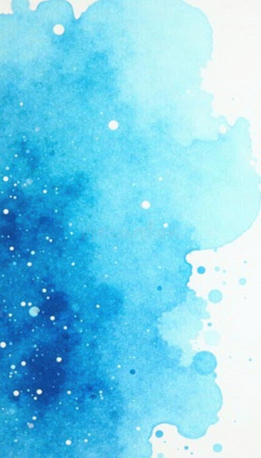 Abstract Light Blue Watercolor Splatter, Textured Backdrop, Paint ...