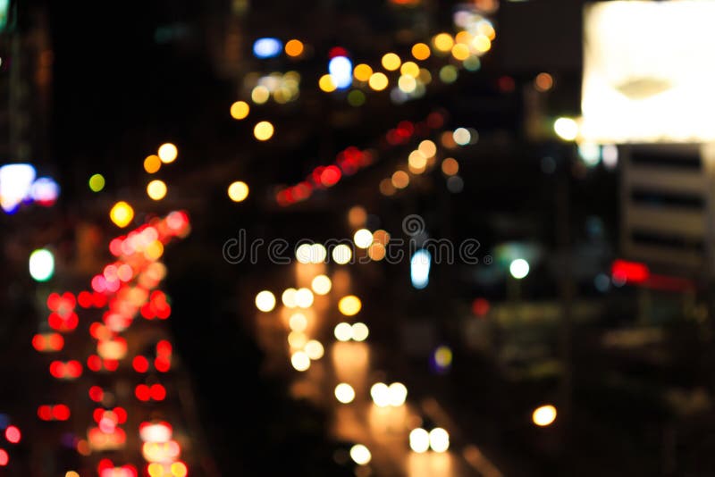 Abstract Light Blur Traffic on Road Stock Image - Image of road, life ...