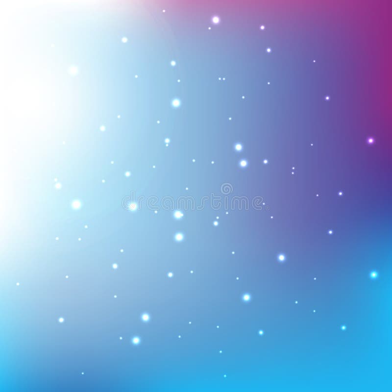 Abstract Light Bokeh Blue Gradian Background Stock Vector ...