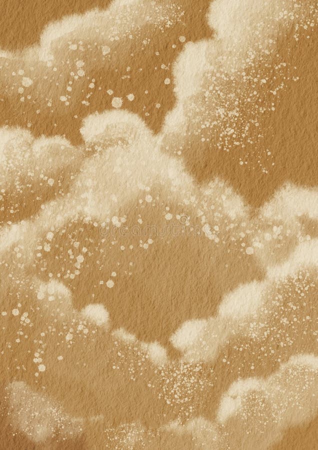 Light Brown Line Wave on Paper Background Illustration. Stock ...