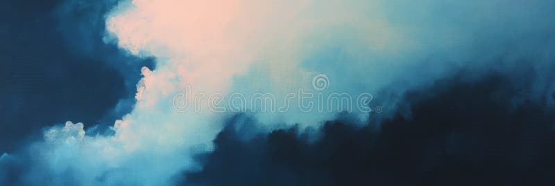 Abstract Light and Brushwork Texture with Delicate Blue and White Tones ...