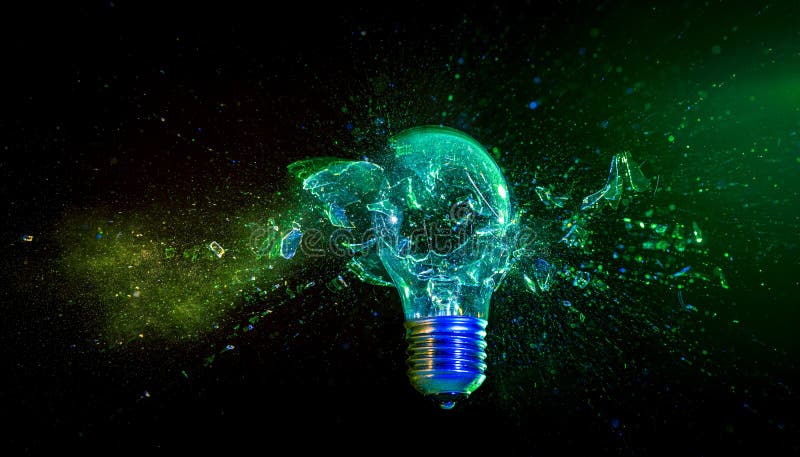 Abstract Light Bulb Background Stock Photo - Image of highspeed, bullet ...