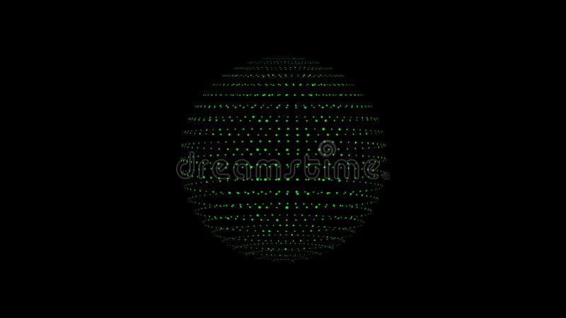 Earth Globe Animation Black Background Overlay Stock Footage - Video of ...