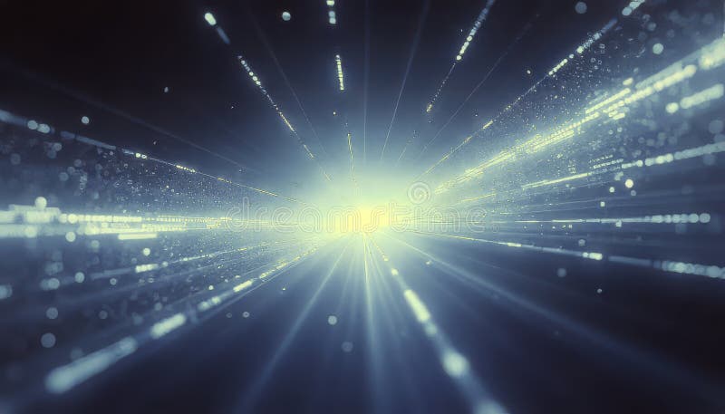 Abstract Light Burst Background Image Digital Art Stock Illustration ...