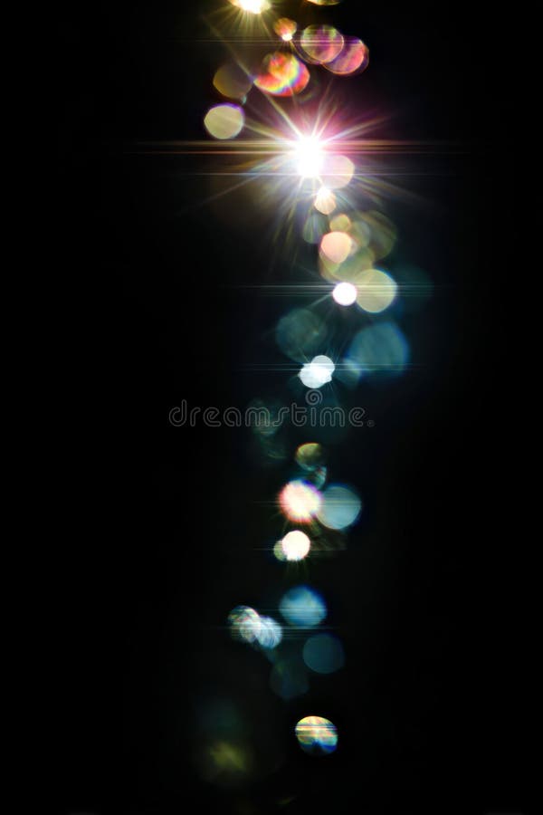 Abstract Light Burst with Bokeh Effects on Dark Background for Design ...