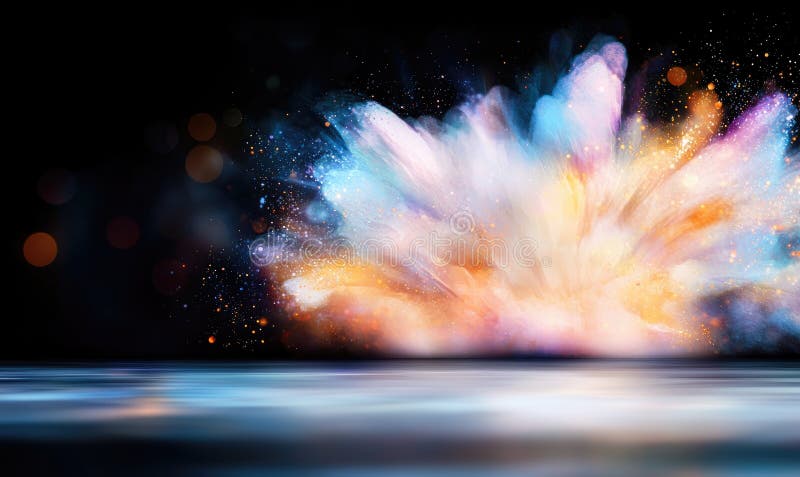 Abstract Light Burst Explosion with Colorful Radiant Energy Stock Image ...