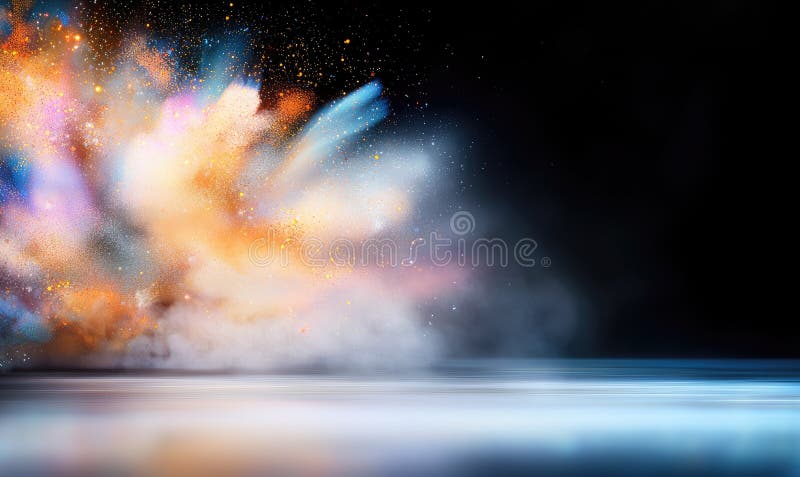 Abstract Light Burst Explosion with Colorful Radiant Energy Stock Photo ...