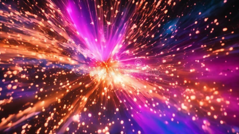 Abstract Light Burst - a Journey through the Cosmos Stock Video - Video ...
