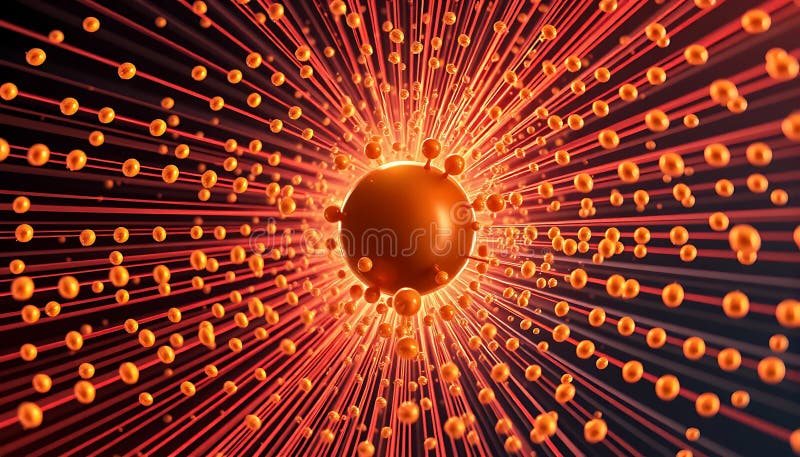 Abstract Light Burst, Radial Glow Effect Generative AI Stock ...