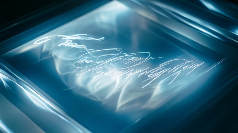 Abstract Light and Calligraphy: Illuminated Artistic Expression in ...