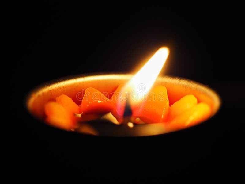 Abstract Light of Candles, with Black Background Use for Texture ...