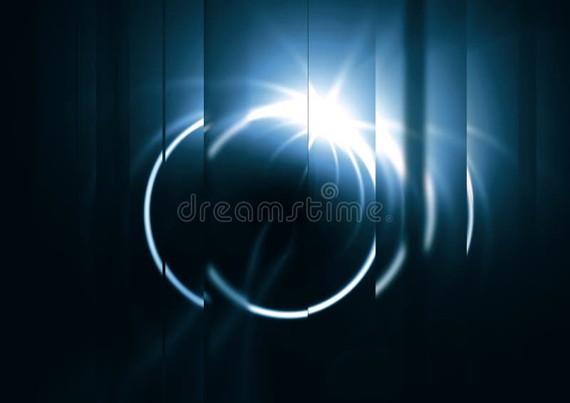 Abstract Light Circle Digitally Generated Background Stock Illustration ...