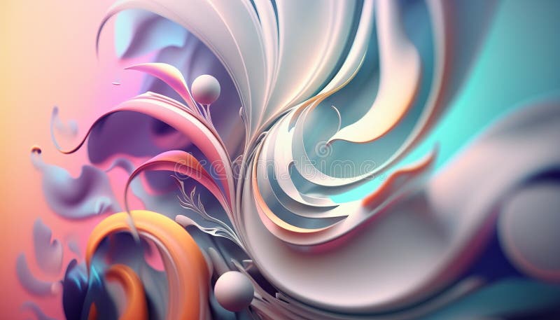 Abstract Light Color Crealive Background. UI UX Design. Stock Photo ...